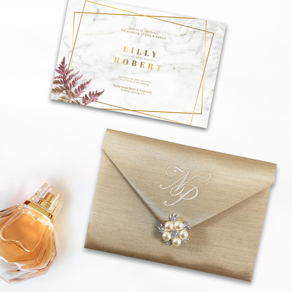 Silk Envelopes for Luxury Packaging , Invitations & Aid Mubarak